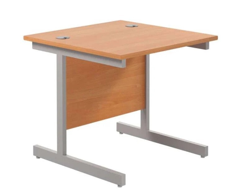 Cantilever Rectangular Office Desk | 800mm Deep | Office Desk — Office ...