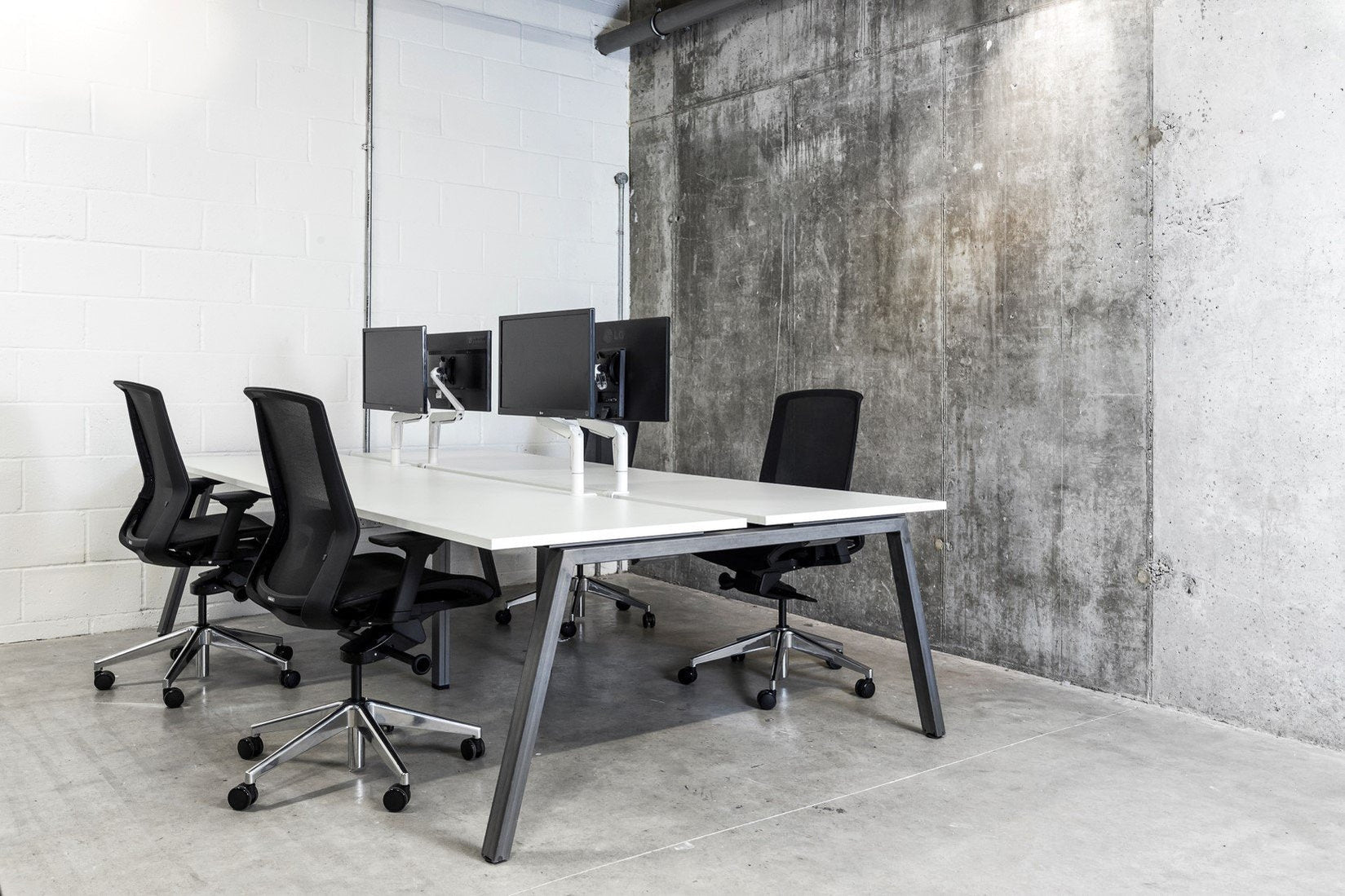 Albion A Frame Bench System - Raw Metal Frame — Office Supermarket