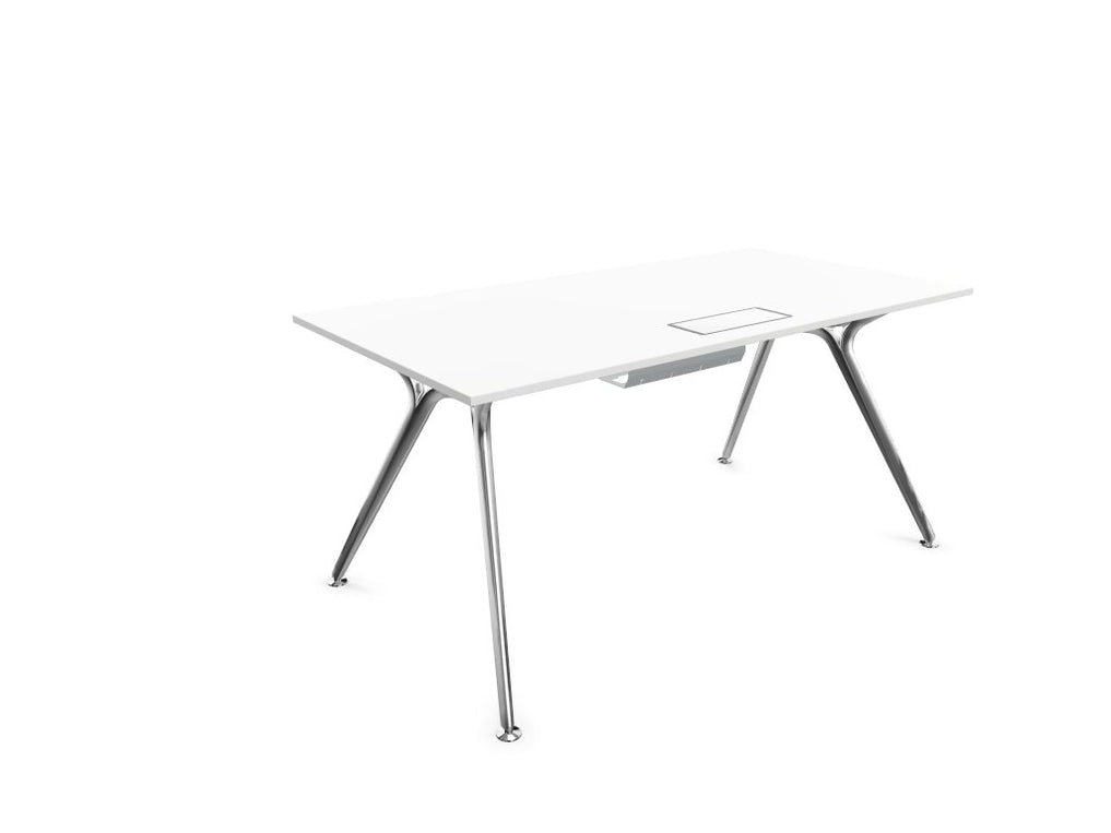 Arkitek Rectangular Office Desks - Polished Frame — Office Supermarket