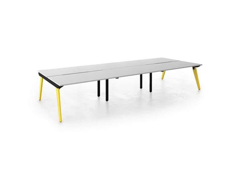 Evolution 4 Person Bench Desks | Office Supermarket