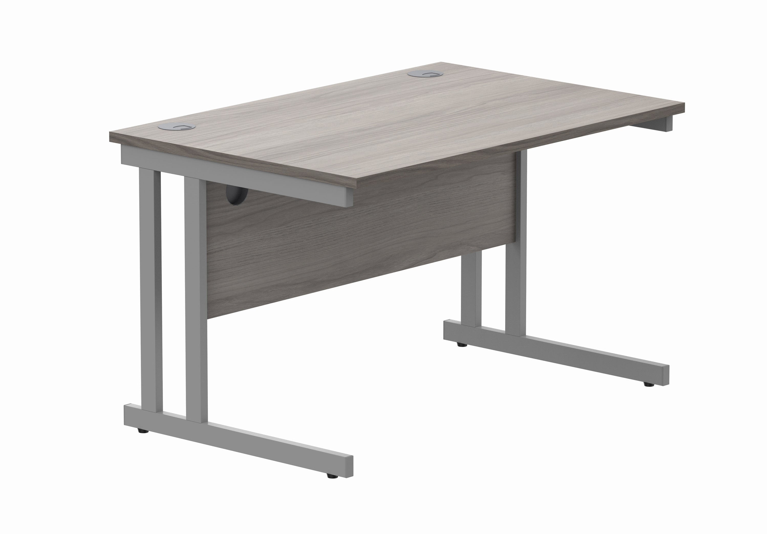 Workwise Rectangular Office Desk | Steel Double Upright Frame — Office Supermarket